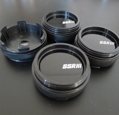 4 pcs 60 mm for SSR Logo Badge Emblem Alloy Wheel Center Caps Hub Caps ...