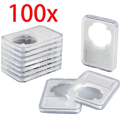 (100PCS) 30MM Coin Slab Graded Display Holder Storage Case For JFK HALF ...