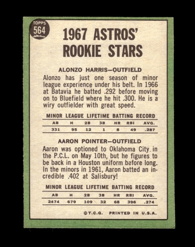 1967 Topps Set-Break #564 Astros Rookies NR-MINT *GMCARDS* | eBay
