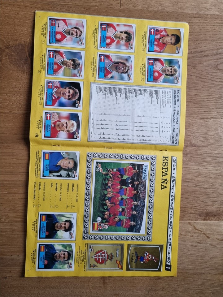 PANINI Complete Football Sticker Album 1988 EURO 88 Germany Full ...