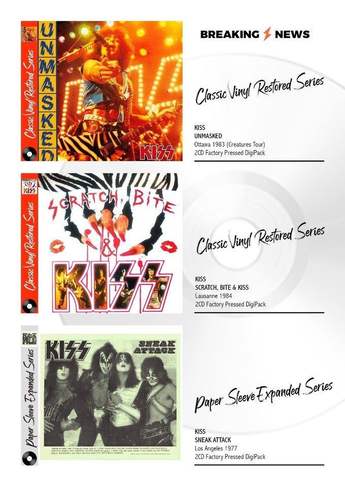 KISS 2 CD SCRATCH BITE SWISS 1984 LIMITED EDITION DIGIPACK | eBay