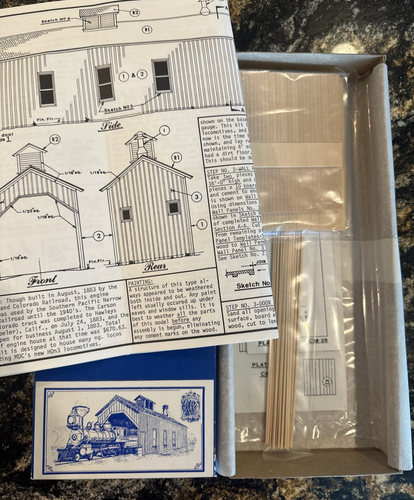 Classic Miniatures HO Scale Kit #CM-29 Southern Pacific Engine House ...