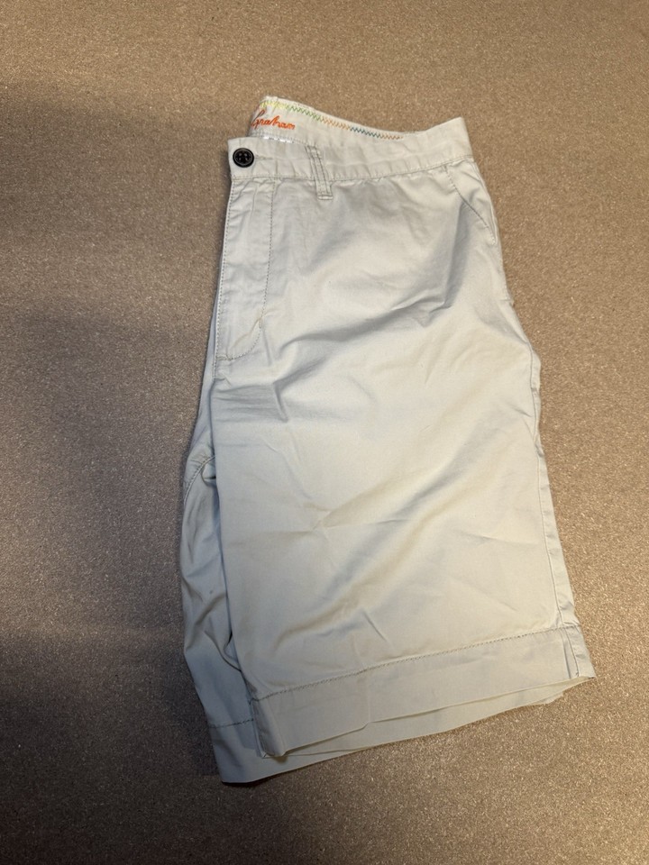 Robert Graham Khaki Shorts Mens Size 34 Chino Casual Flat Front ...