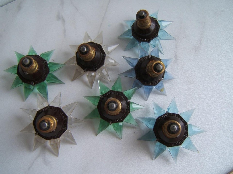 VINTAGE MATCHLESS WONDER STAR CHRISTMAS TREE LIGHTS W/ BOX 7/8 LIGHTS ...