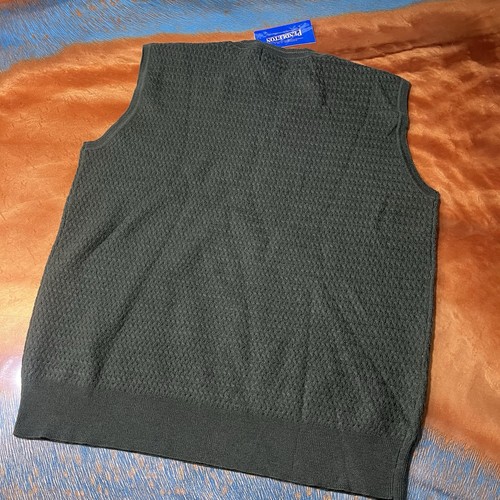 NWT Pendleton Green Merino Wool Knit Sweater Vest Pullover size small ...