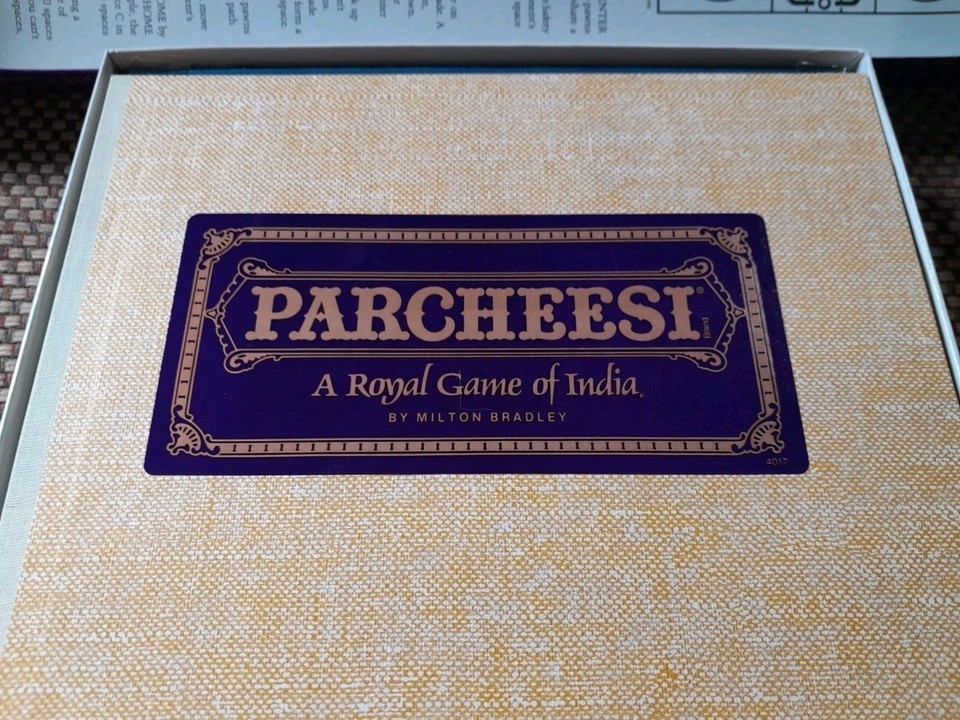 Vintage 1989 Parcheesi DELUXE edition board game Milton Bradley ...