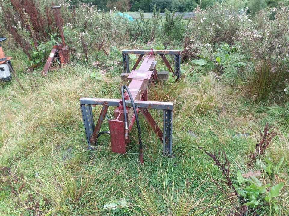 Mini Digger Log Splitter Mounted On Boom Homemade | eBay UK