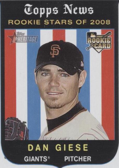 2008 Topps Heritage - Dan Giese #126 Black Back for sale online | eBay
