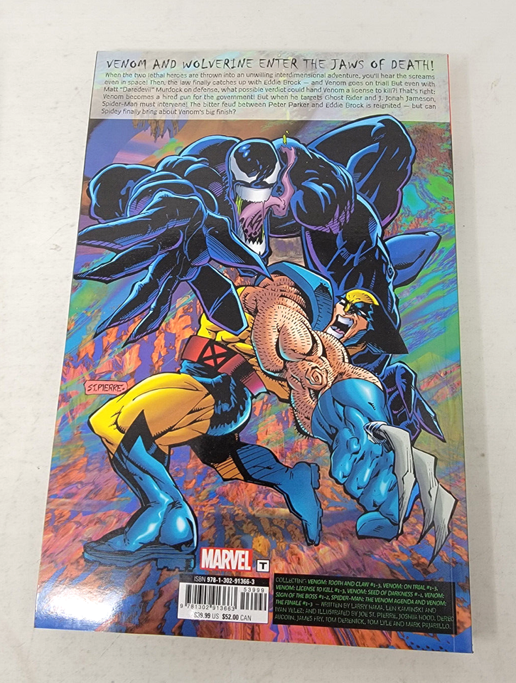 VENOM TOOTH AND CLAW ~ MARVEL DELUXE TPB NEW | eBay