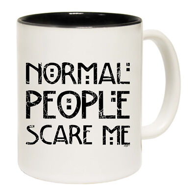 Normal People Scare Me GIFT BOXED Funny Mugs Novelty Coffee Mug Cup ...