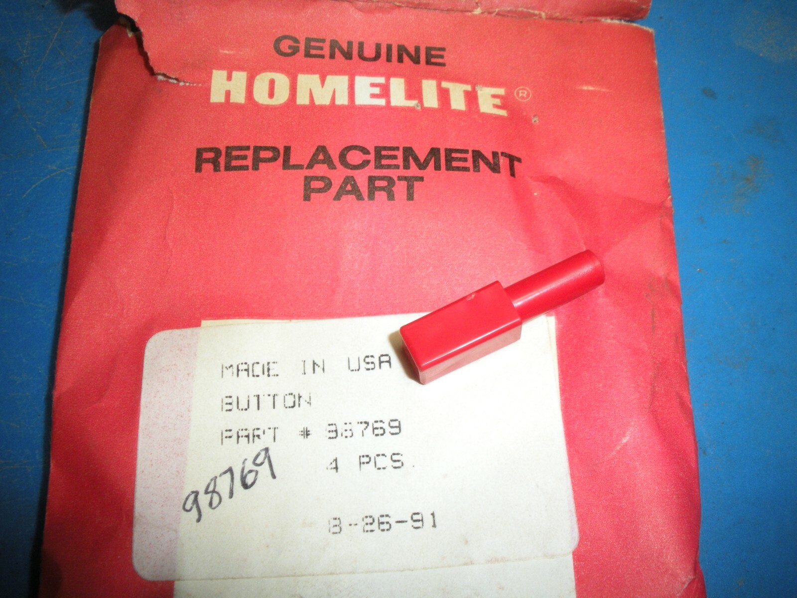 oem NOS HOMELITE ST155 + others BUTTON PART NUMBER 98769 b297 | eBay