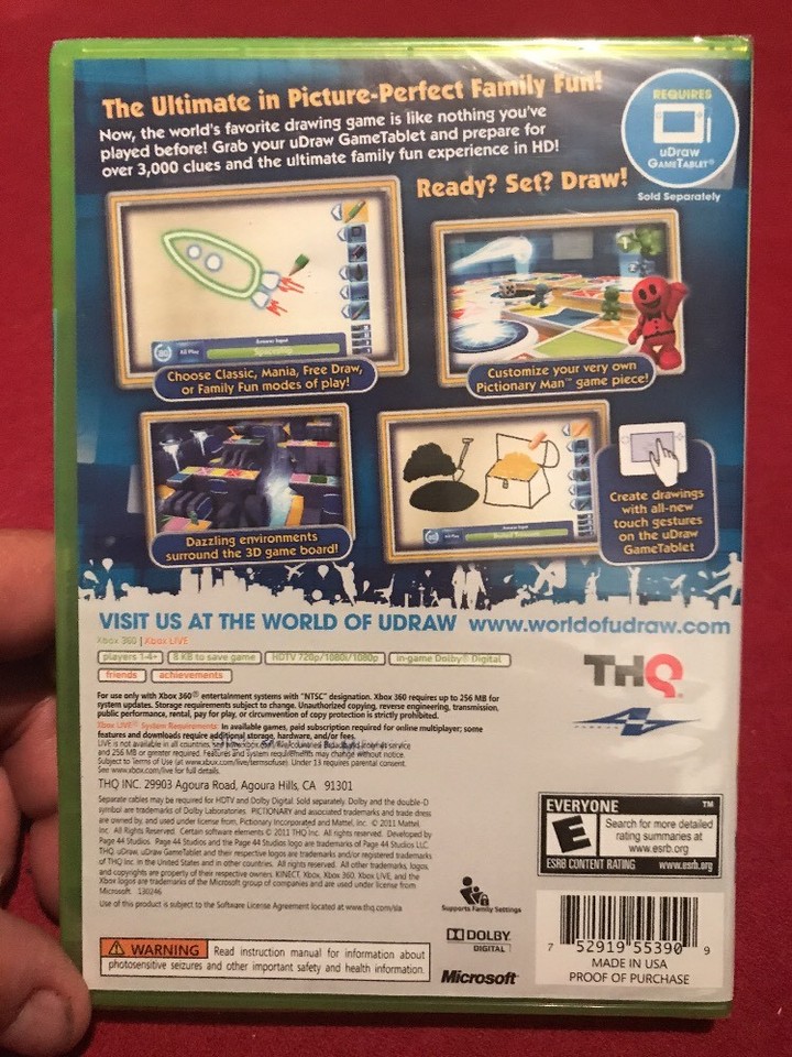 🖍Brand New!!! uDraw Pictionary Ultimate Edition (Xbox 360, 2011) Sealed ...