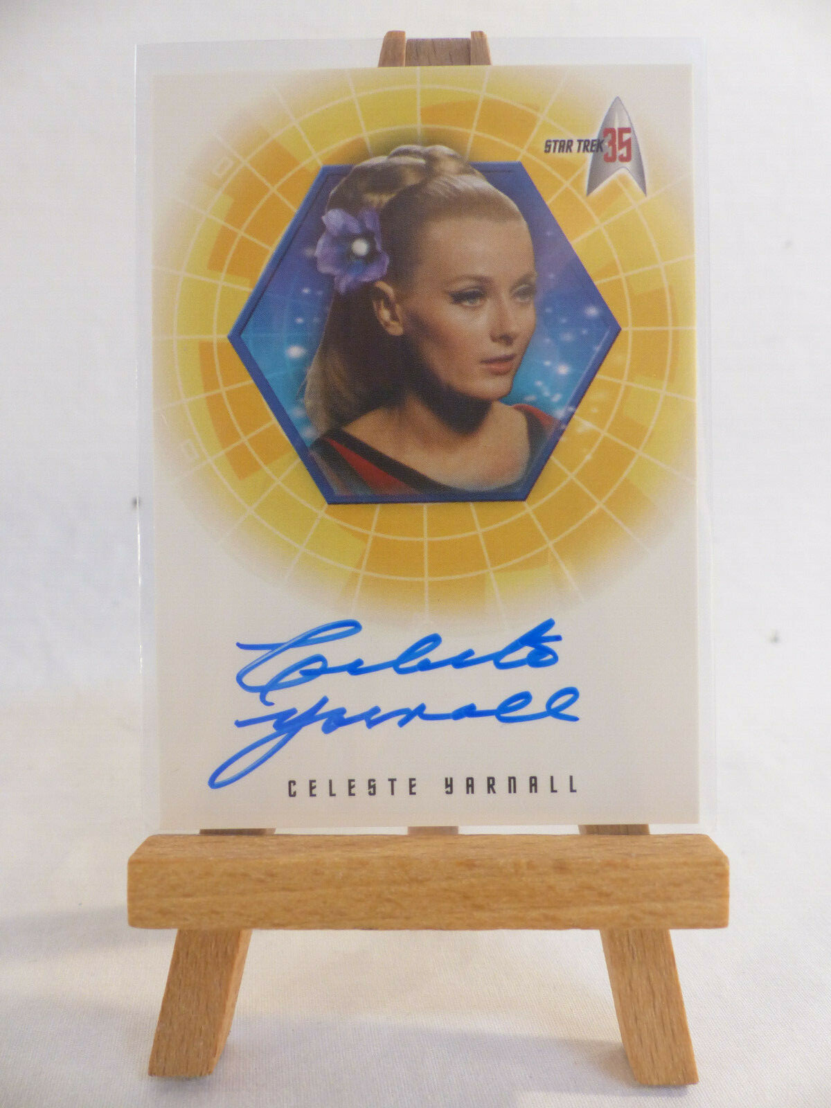 Star Trek 35th Anniversary Autograph Card A16 Celeste Yarnall as Yeoman ...