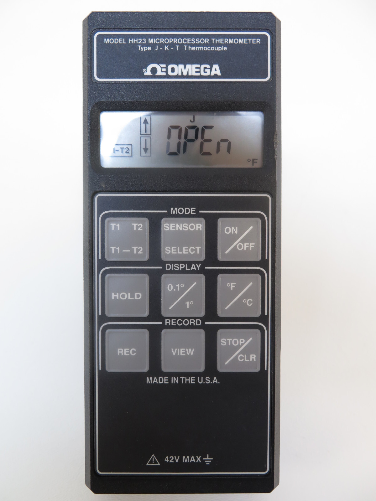 OMEGA HH23 Microprocessor Thermometer Type J-k-t Thermocouple 450408 ...