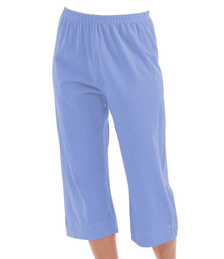 Fresh Produce xxl peri blue jersey cotton $56 stretch classic capris ...