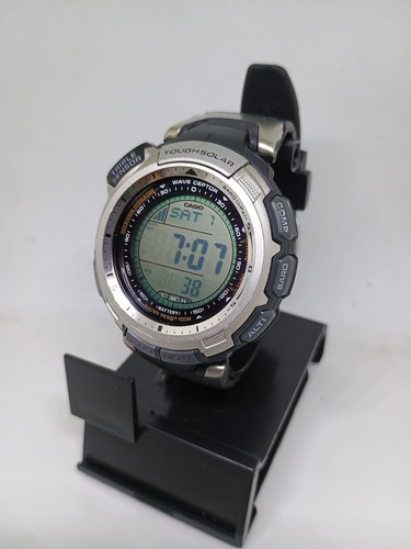 Casio Pathfinder Atomic Solar Triple Sensor Men's Watch PAW-1300 3070 ...