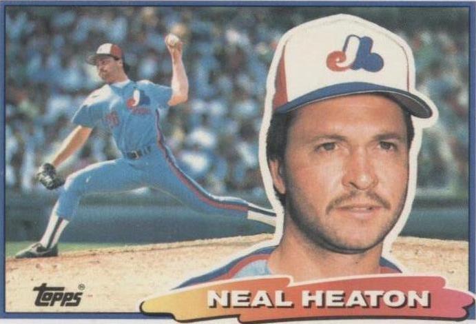 1988 Topps Big - Neal Heaton #33 A* on Back for sale online | eBay