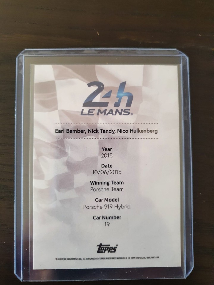 Topps Le Mans Card #70 Year 2015 | eBay