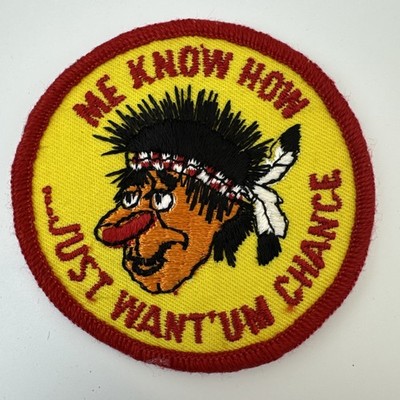 Vintage Me Know How Just Want'um Chance Indian Crude Humor 1970s 3" | eBay