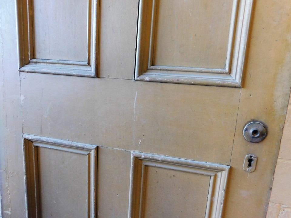 1800's Antique ENTRY DOOR Original ITALIANATE Style Four Panel Tall ...