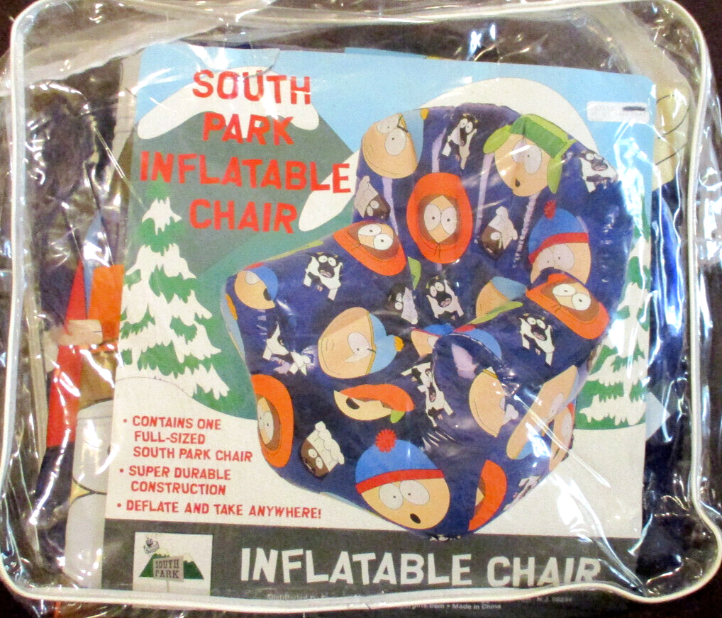 South Park Inflatable Chair Cartman Kenny Kyle Stan Chef 1998 Comedy ...
