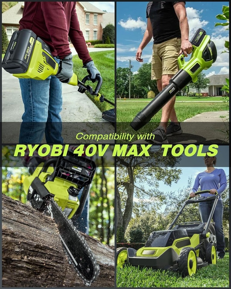 For Ryobi OP40404VNM 40VOLT 4.0Ah 6.0Ah Lithium-Ion Battery / Rapid ...