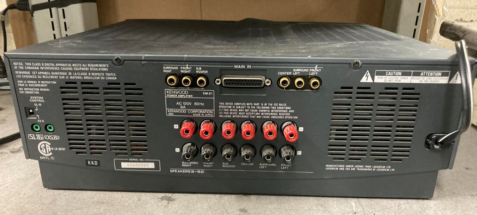 KENWOOD KM-Z1 Power Amplifier | eBay