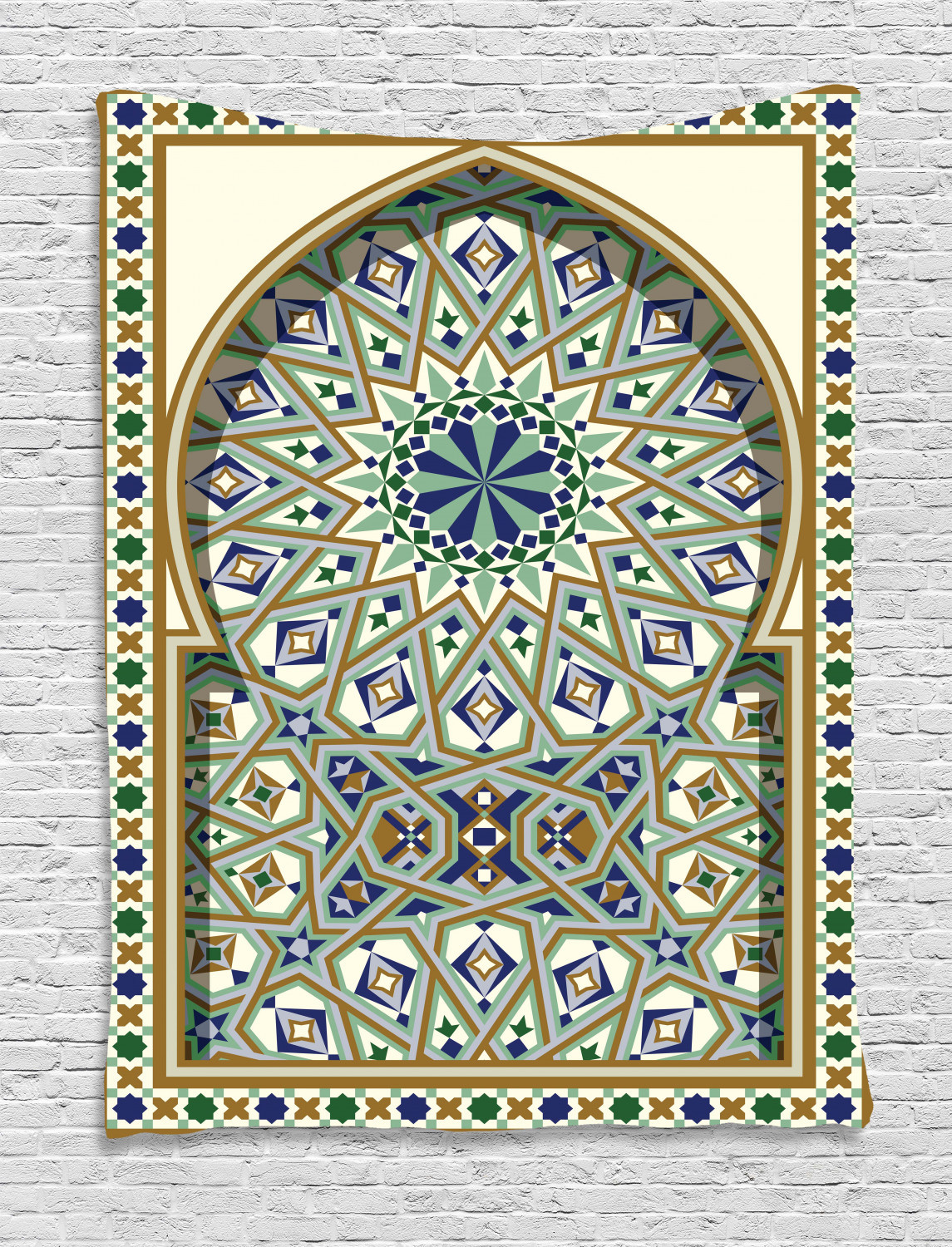 Turkish Pattern Tapestry Arabic Arch Print Wall Hanging Decor | eBay