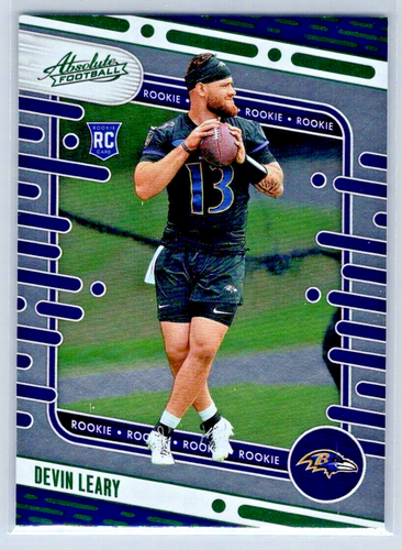 2024 Absolute Football - Devin Leary - GREEN - Baltimore Ravens - RC ...