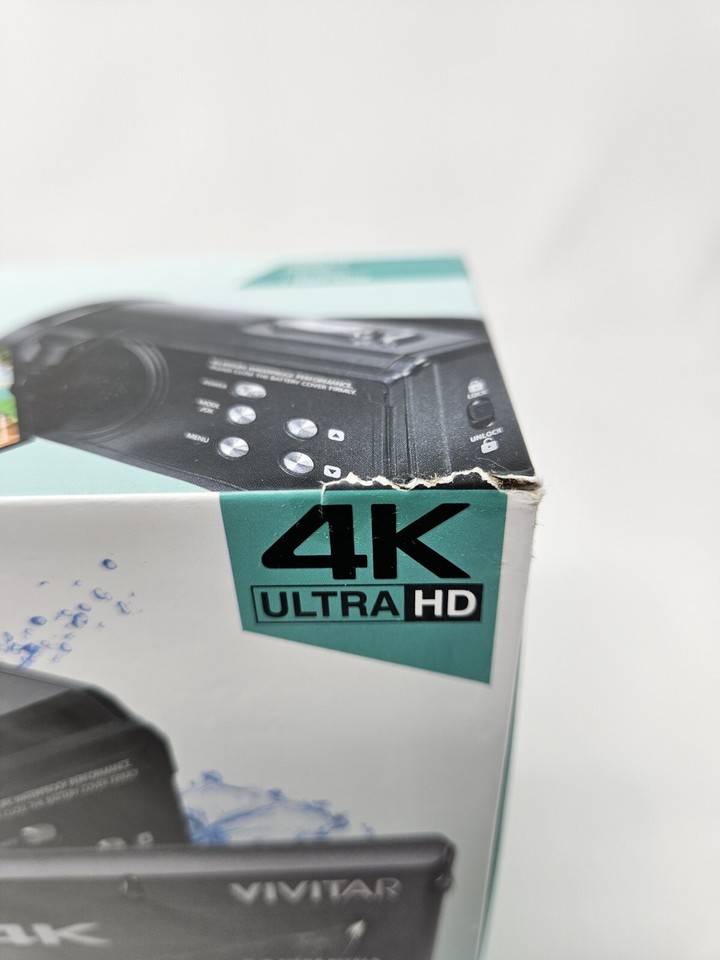 Vivitar 4K ULTRA HD Camcorder Black 3" LCD 18X Zoom 56MP Waterproof New ...