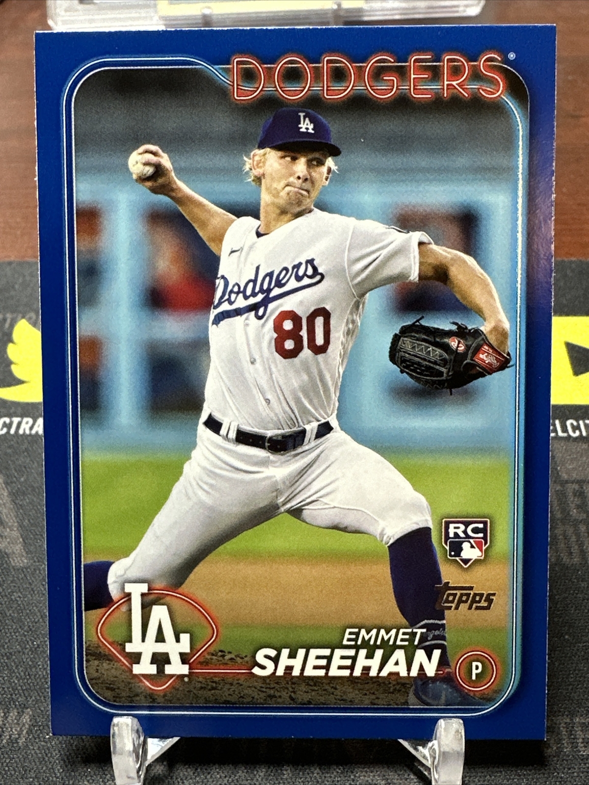 2024 Topps Series 1 Emmet Sheehan Rookie Blue Parallel #283 Dodgers | eBay