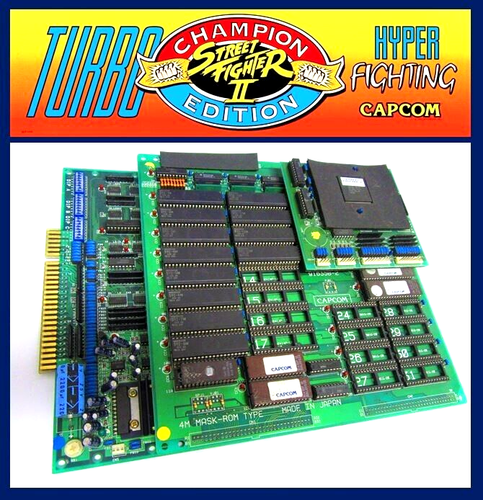 CAPCOM, Street Fighter II, Hyper Fighting, PCB, JAMMA, Sound ...