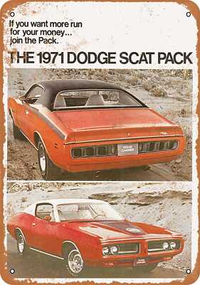 METAL SIGN - 1971 Dodge Scat Pack - Vintage Look Reproduction | eBay