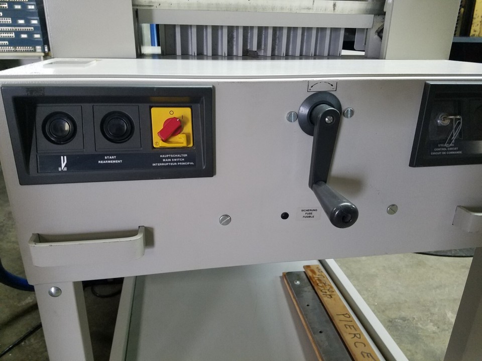 MBM Triumph Ideal 4810 18.5" Semi-Automatic Industrial Guillotine Paper ...