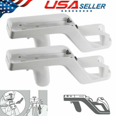 2x Zapper Gun for Nintendo Wii Wireless Blaster Remote Control Shooter ...