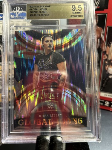 2023 Panini Select WWE - Global Icons Rhea Ripley #18 Flash Prizm for ...
