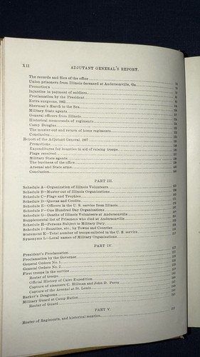 1900 Adjutant-General's Report for Illinois 1861-66 Revised Enlisted ...