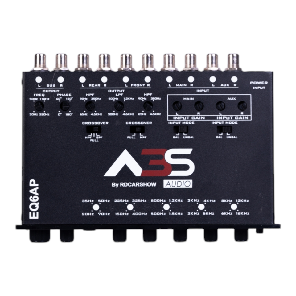 A3S AUDIO EQ6AP 6-CHANNEL ANALOG SIGNAL PROCESSOR, EQ AND CROSSOVER ...