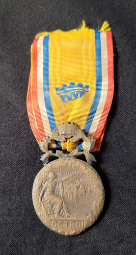 Médaille d'Honneur des Octrois 1903 OCTROI bronze attribuée French ...