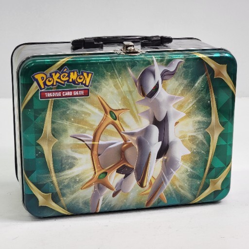 Pokemon Imperfect Chest Lunchbox Tin Arceus Stickers Notebook Card Book ...