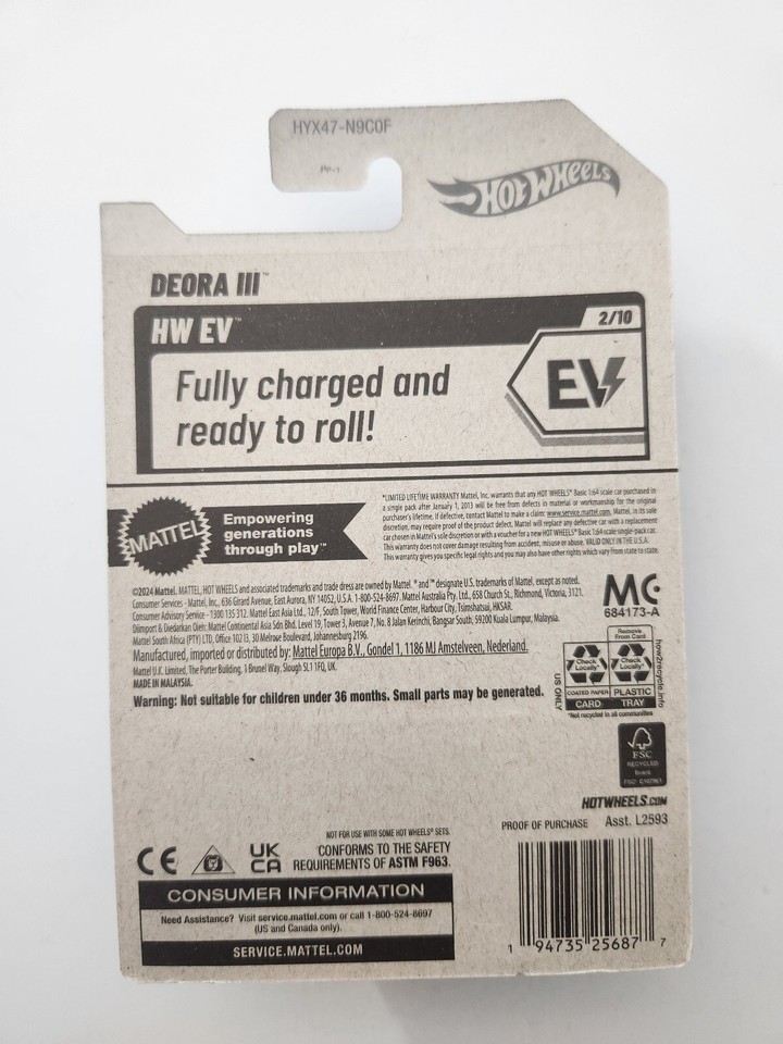 Hot Wheels Deora III Red #10 10/250 - 2025 HW EV -2pcs | eBay
