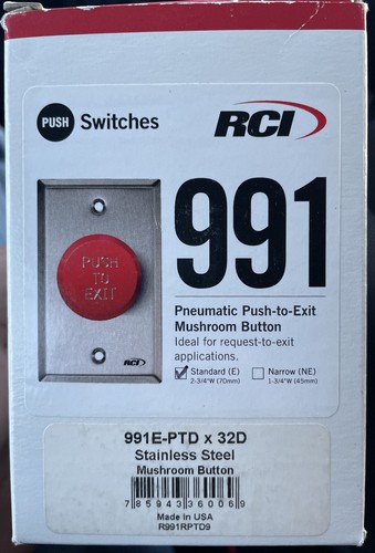 991E-PTD 32D RUTHERFORD CONTROLS INC (RCI) PUSHBUTTONPneumatic Time ...