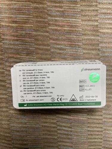 Authentic Straumann RN Variobase Abutment with Screw D 5.05mm H 6mm 022 ...