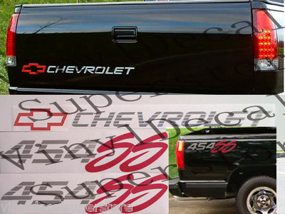 454 SS 454SS CHEVROLET Tailgate/Bedside Decal KIT 92-93 | eBay