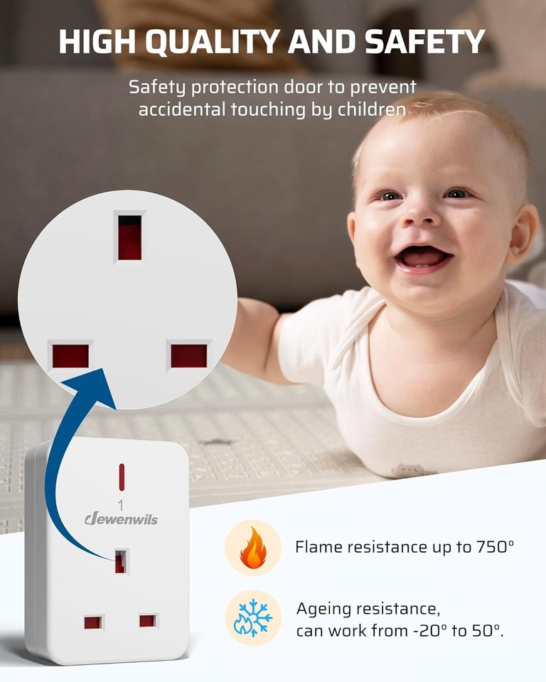 DEWENWILS Remote Control Plug Socket, 3 Pack Sockets and 1 Remote ...