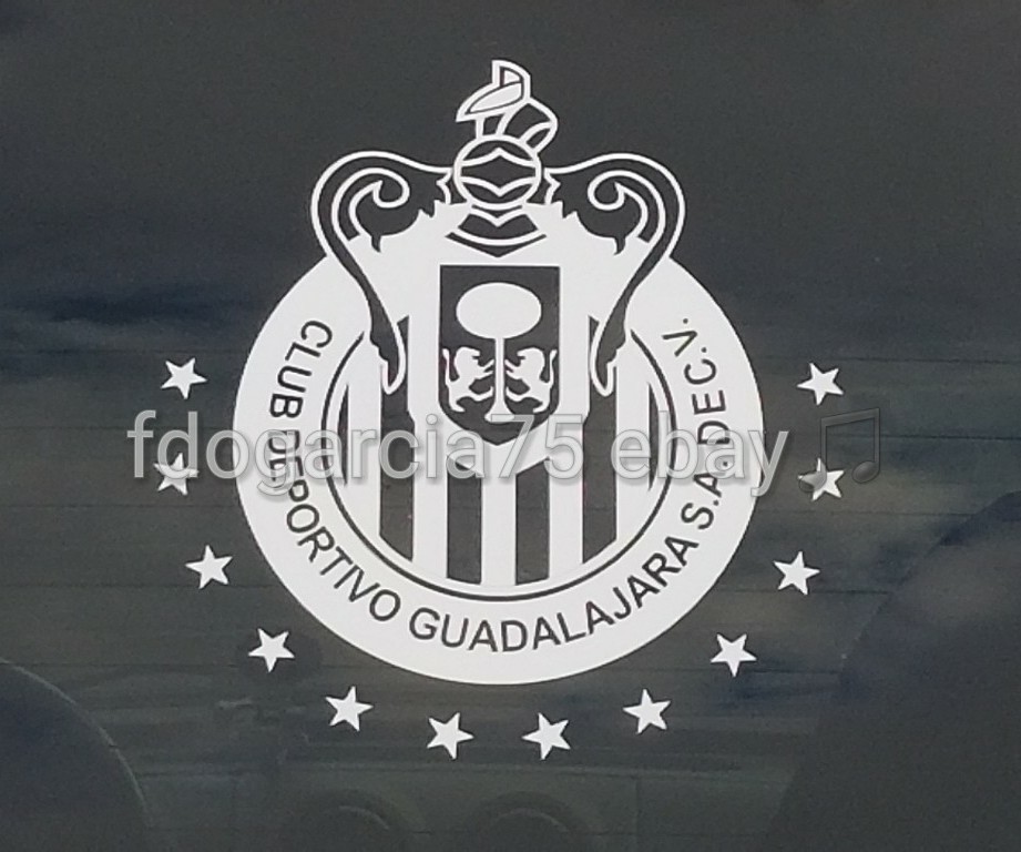 CHIVAS DE GUADALAJARA BLANCO 12 ESTRELLAS CUT DECAL STICKER 9"X 10 ...