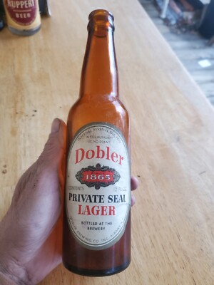 Rare Dobler 1865 Private Seal Lager Beer 12oz IRTP Beer Bottle EMPTY ...