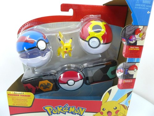 Wicked Cool Toys Pokemon Poke Ball Belt Set (multi characters) Clip 'n ...