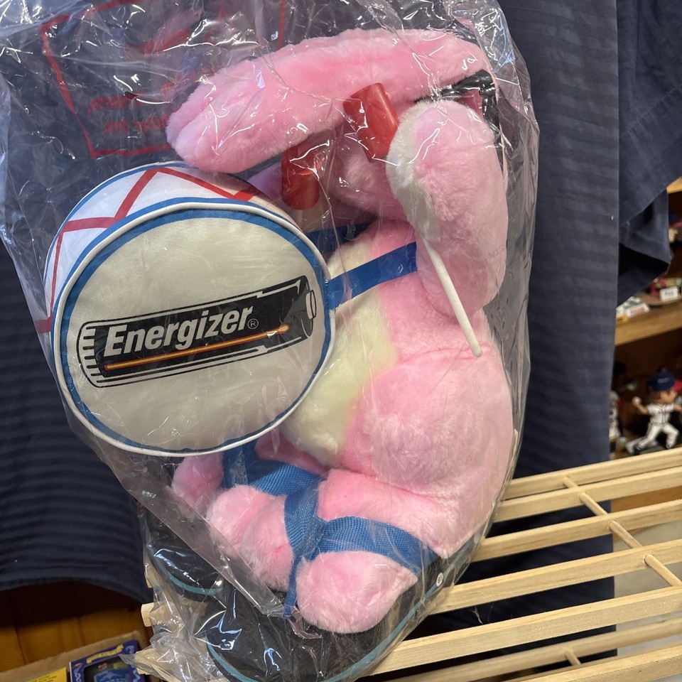 Vintage Large Plush Energizer Bunny Rabbit 22" Tall NOS 90's Pink Toy w ...