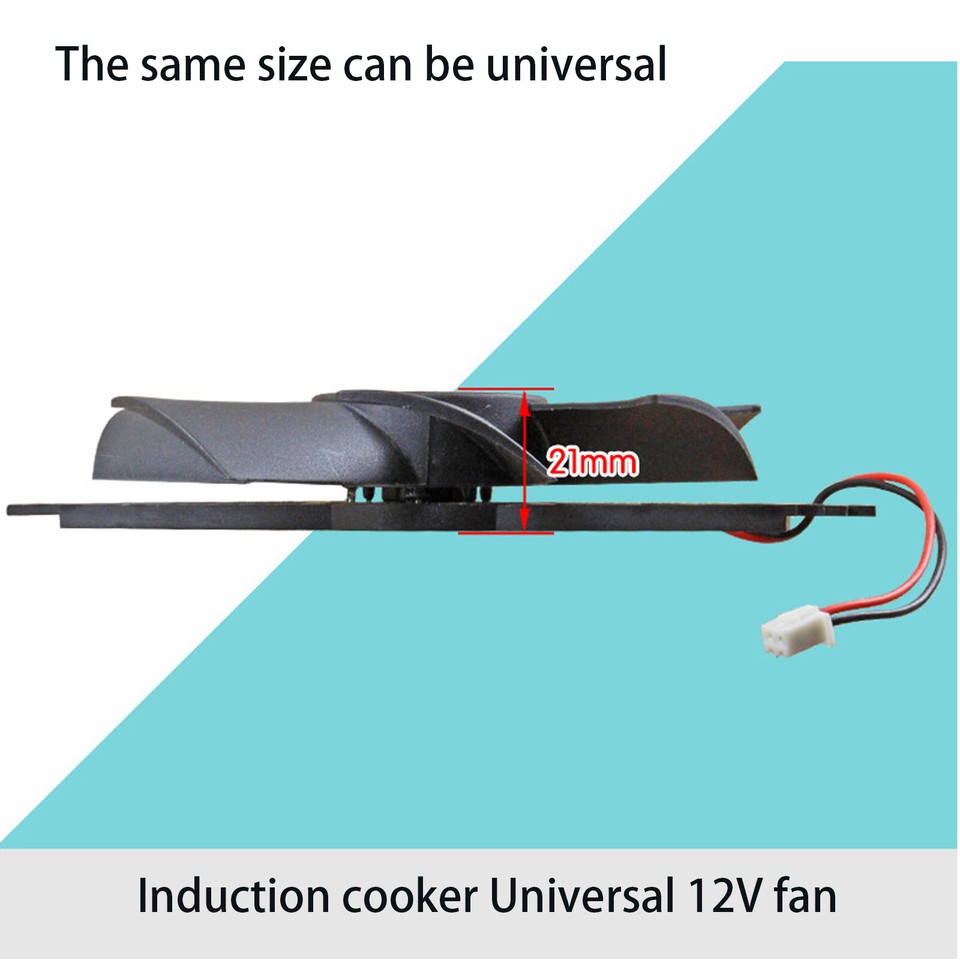 1-pk DC 12V 18V Universal Case Cooling Fan for Induction Cooker ...